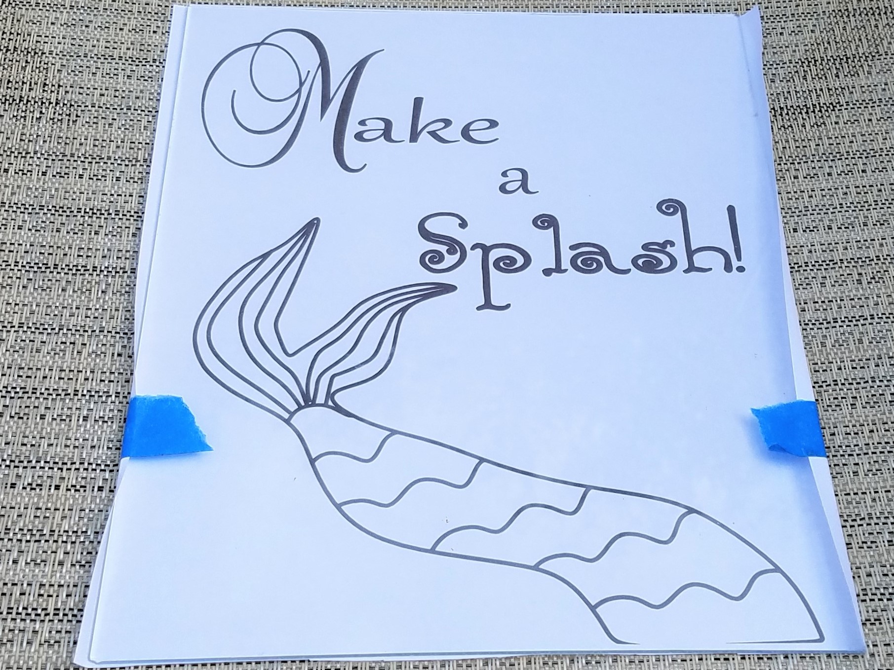 DIY: Make A Splash Mermaid Tail Faux Sea Glass Art - SillyBeanzLand