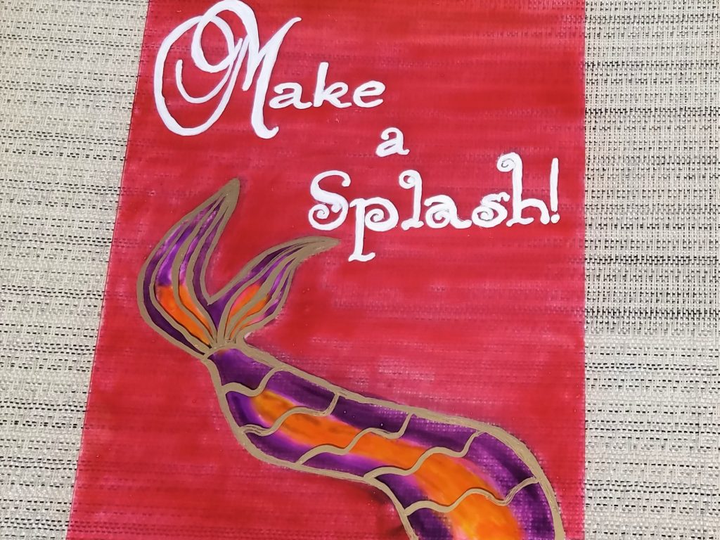 DIY: Make A Splash Mermaid Tail Faux Sea Glass Art - SillyBeanzLand