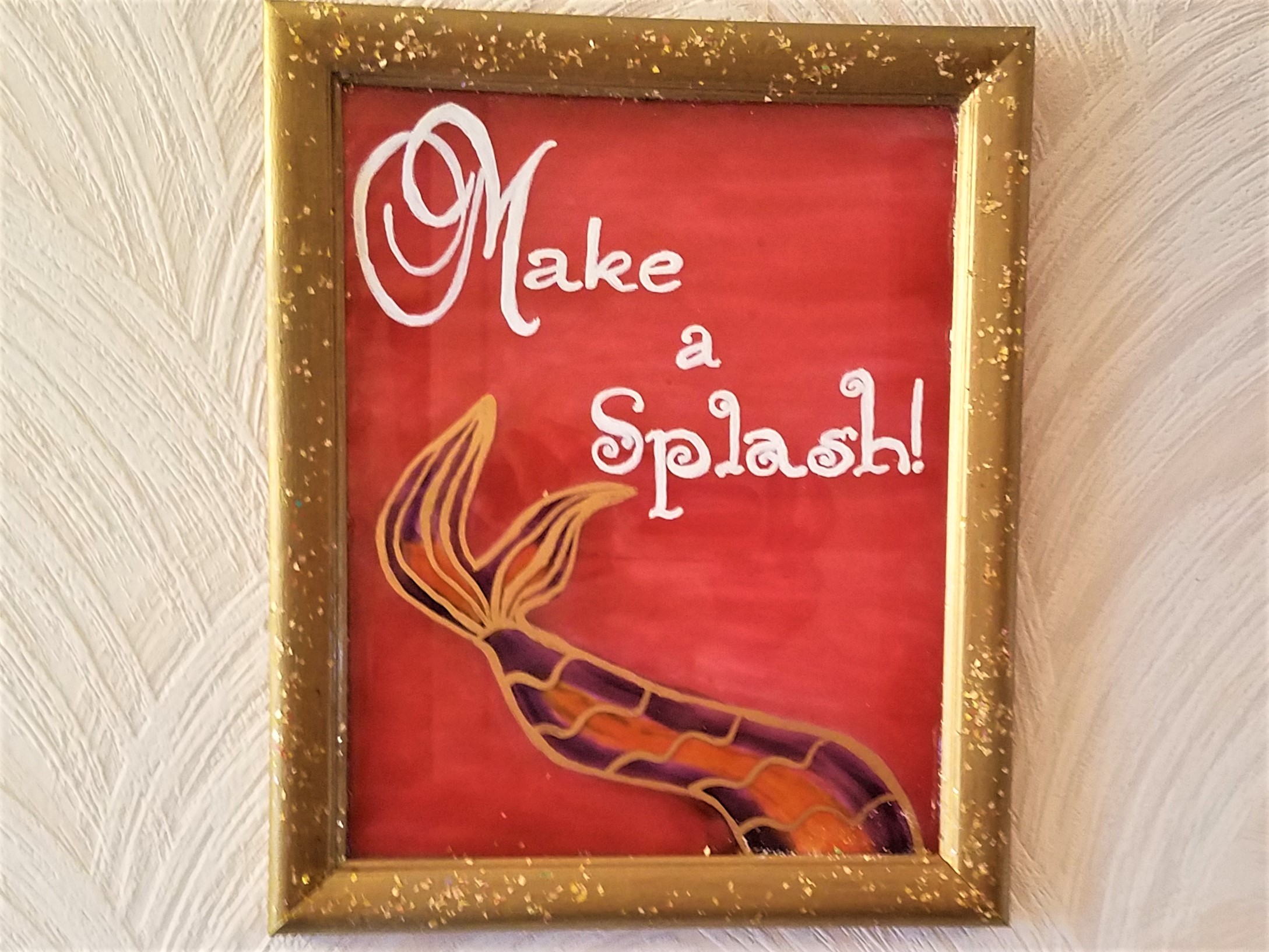 DIY: Make A Splash Mermaid Tail Faux Sea Glass Art - SillyBeanzLand