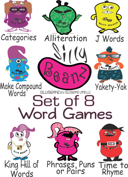 Sillybeanz Free Printable Word Game-Yakety-yak! - SillyBeanzLand
