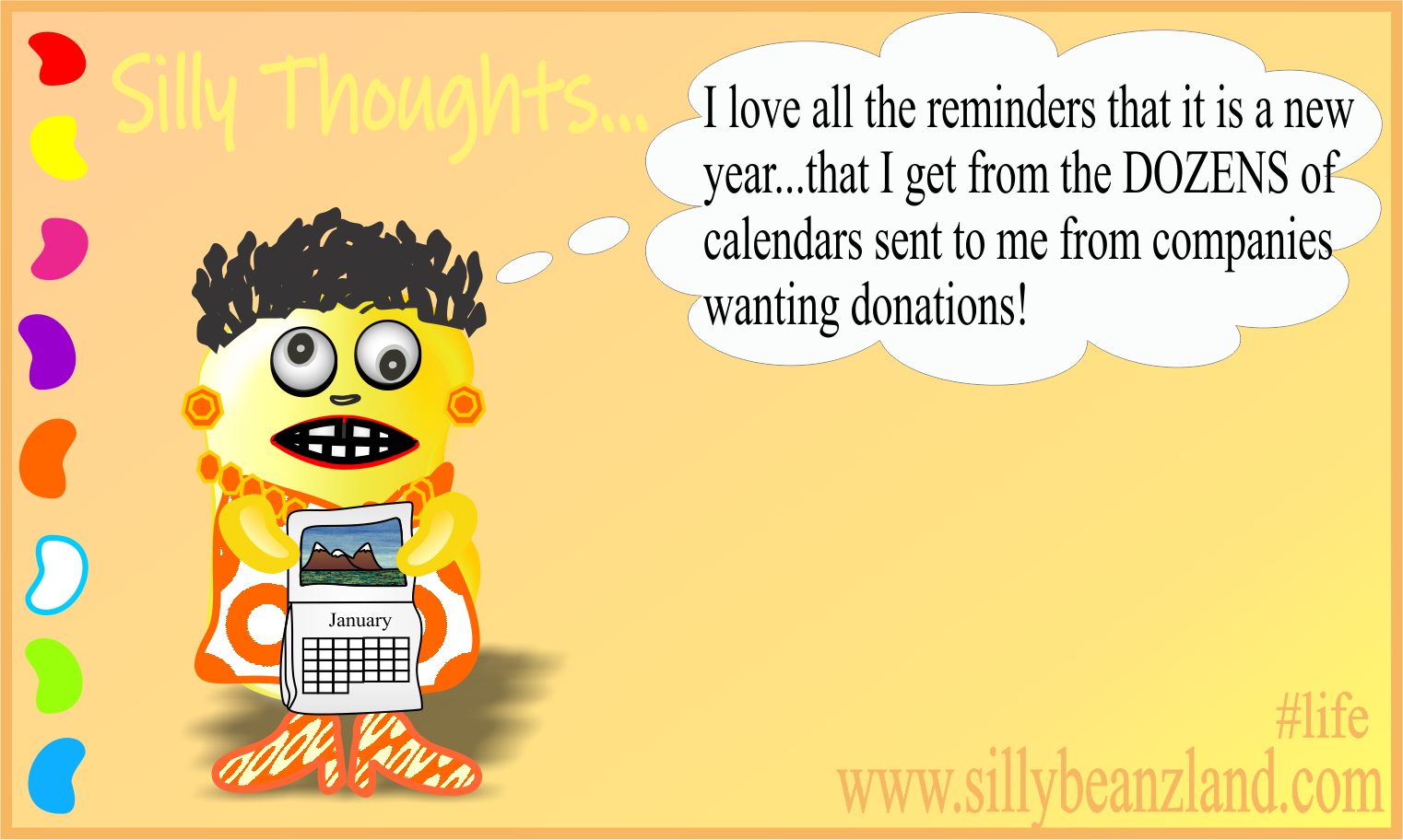 Silly Thoughts: New Year's Calendars - SillyBeanzLand
